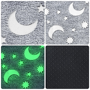 3PCS Guinea Pig Bedding Glow in Dark Small Pet Warm Liners Washable Hamster Bedding Pads, Absorbent & Anti Slip Rat Dragon Luminous Bedding Playing Mats for Small Animals, 14 inch