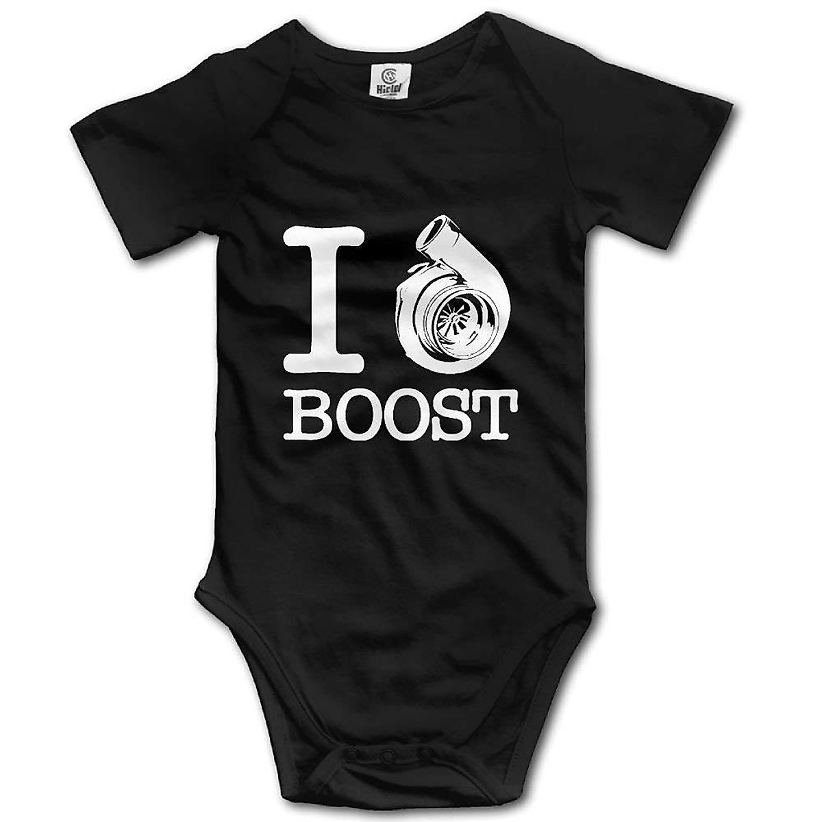 Pengshiliu Boost Engine Car Racing Baby Rompers Bodysuit for Boys and Girls Black