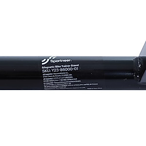 Sportneer Bike Trainer - Magnetic Stationary Bike Stand for 26-28" & 700C Wheels - Adjustable 6 Level Resistance Bike Trainer Stand for Indoor Riding with Quick Release Lever & Front Wheel Riser Block