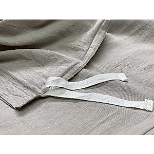 Get Bed Ready Stone Washed Cotton Casual Duvet Cover Set Solid Color Relaxed Modern Style Bedding Natural Wrinkled Lived-in Look Putty (Neutral, King)