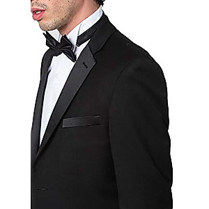 Adam Baker Men's BL401 Slim Fit Tuxedo Suit - Black - 42R