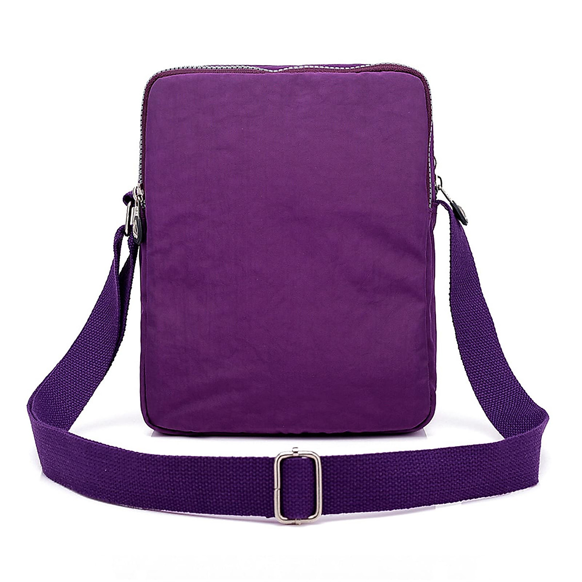 KARRESLY Women Crossbody Bag Shoulder Handbags Small Nylon Purse Waterproof Multi Pockets Bags(Purple)