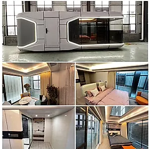 Capsule Home House, Commercial spce pod Hotel Luxury Tiny House fabricated Space Capsule Container Model D6