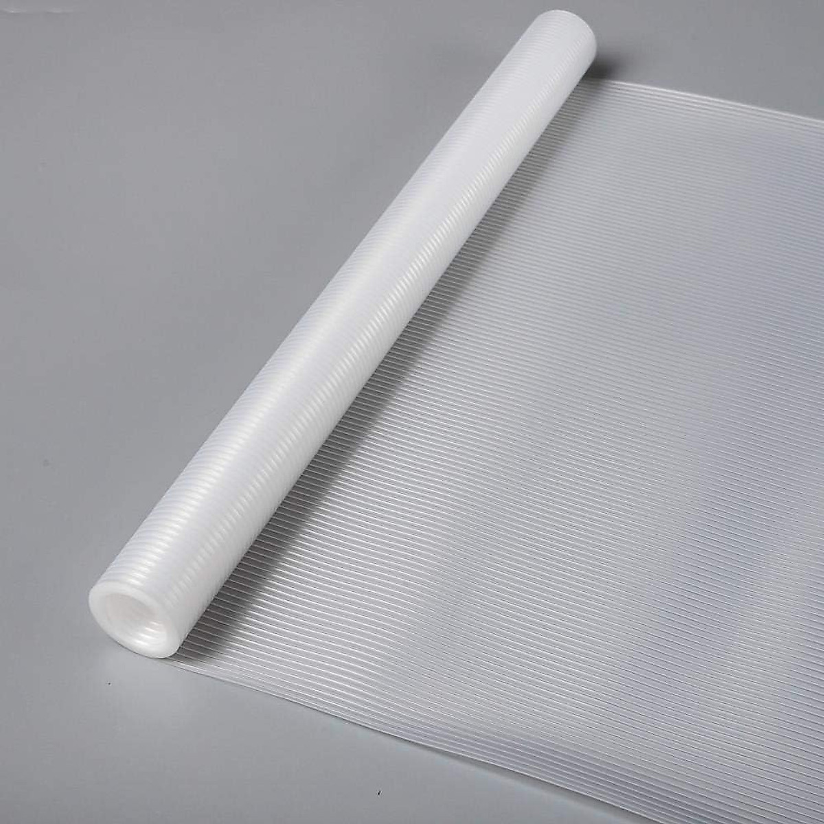 Shelf Liners for Kitchen Drawers -12 x 59 Inch, Non Adhesive Cabinet and Drawer Liner, Waterproof Liners for Drawers and Cabinets, Shelves, Cupboard, Refrigerator-White