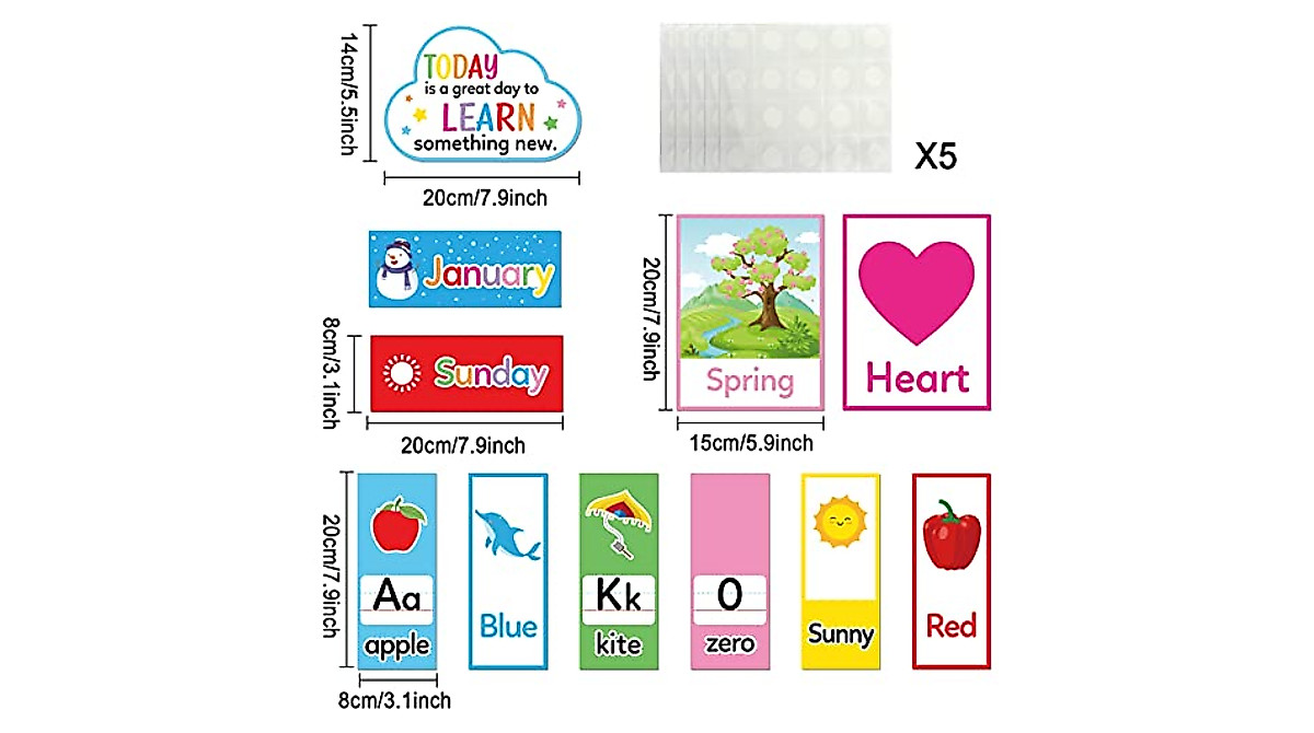87 Educational Preschool Cards for Kids Learning