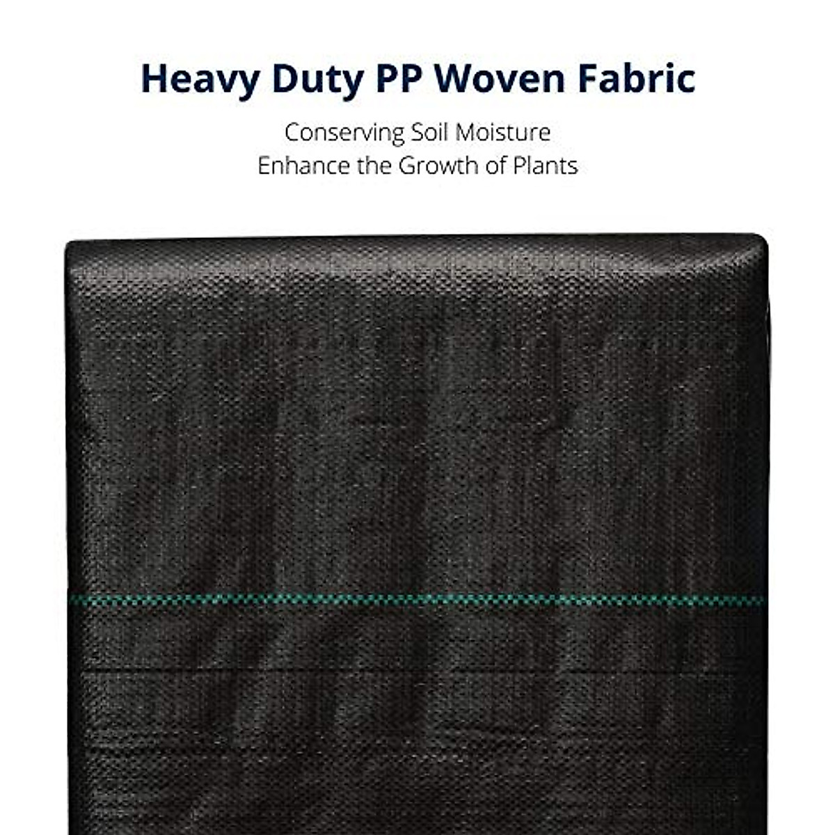 Ovege Heavy-Duty Garden Weed Barrier Landscape Fabric, 3ft x 50ft