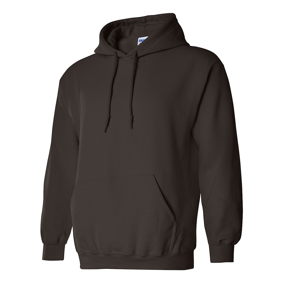 Gildan Men's Pouch Pocket Hooded Sweatshirt, Dark Chocolate, L