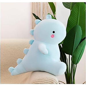 Cute Dinosaur Plush Toys, Dinosaur Filled Animal Shaped Large Pillow Soft 3D Toys, Dinosaur Plush Dolls, Birthday Gifts for Girls and Boys (blue/20in)