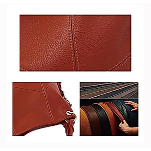 GJGJTER Women Ladies Handbag Purse Shoulder Tassel Stitching Tote Bag-Off White