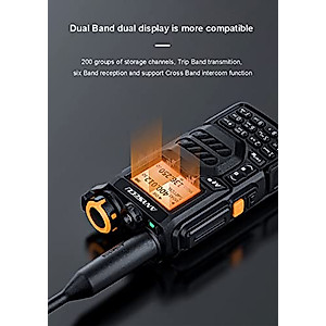 ANYSECU UV-K5 200Ch 5W Air Band Walkie Talkie UHF VHF DTMF FM Scrambler NOAA Weather