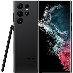 SAMSUNG Galaxy S22 Ultra 5G Dual-SIM, Factory Unlocked for All Carriers, 256GB RAM 8K Camera & Video, S Pen, Long Battery Life, 45W Super-Fast Charging - Phantom Black