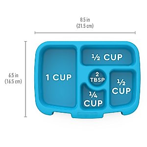 Bentgo® Kids Prints Tray with Transparent Cover - Reusable, BPA-Free, 5-Compartment Meal Prep Container with Built-In Portion Control for Healthy Meals At Home & On the Go (Dinosaur)