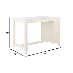 Safavieh Home Collection Aero White 36-inch Rectangle Storage Counter Dining Table DTB9218A