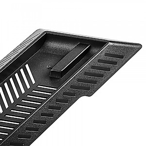 eXtremeRate Black Vertical Stand for PS4 Slim Console, Steady Base Mount Holder for PS4 Slim Console, Bracket Stand for PS4 Slim Console with Built-in Cooling Vents Non-Slip Feet