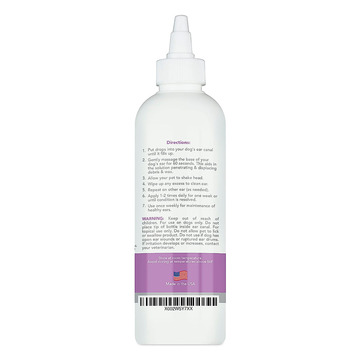 VET-VIRTUE Dog Ear Cleaner Drops - 8oz Dog Cleaning Solution for Ear Cleaning and Grooming - Great for Flushing Out Build Up and Maintaining Hygiene