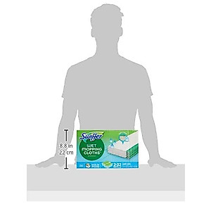 Swiffer Sweeper Wet Mopping Cloths Refills Open Window Fresh 32 Count Pack of 2