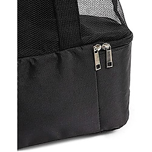 Zodaca Black Mesh Beach Tote with Cooler, Play & Joy Insulated Lake Bag (17 x 16 x 5 in)