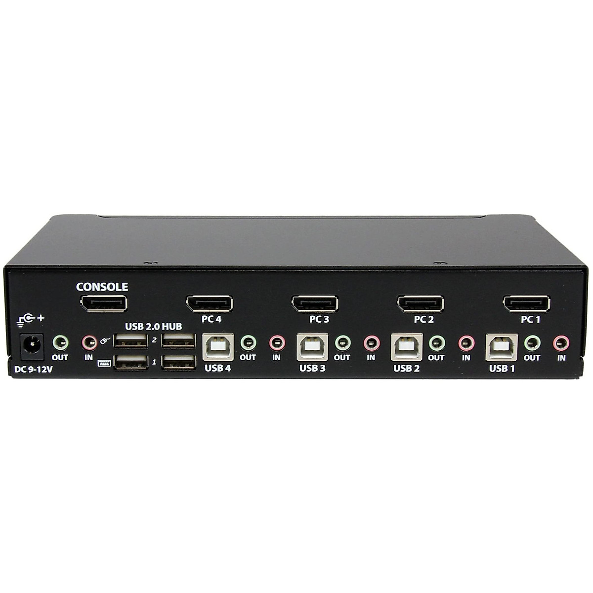 StarTech.com 4 Port DisplayPort KVM Switch w/ Audio - USB, Keyboard, Video, Mouse, Computer Switch Box for 2560x1600 DP Monitor , TAA (SV431DPUA)