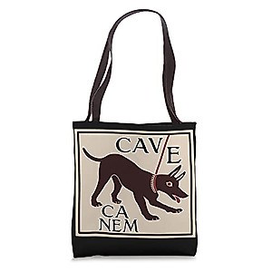 Beware of Dog "Cave Canem" Greco-Roman Image Tote Bag