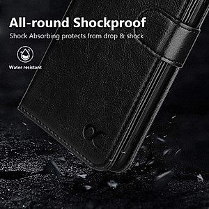 OCASE Galaxy Note 8 Case, Samsung Galaxy Note 8 Wallet Case [TPU Shockproof Interior Protective Case] [Card Slot] [Kickstand] [Magnetic Closure] Leather Flip Cover for Samsung Galaxy Note8 - Black