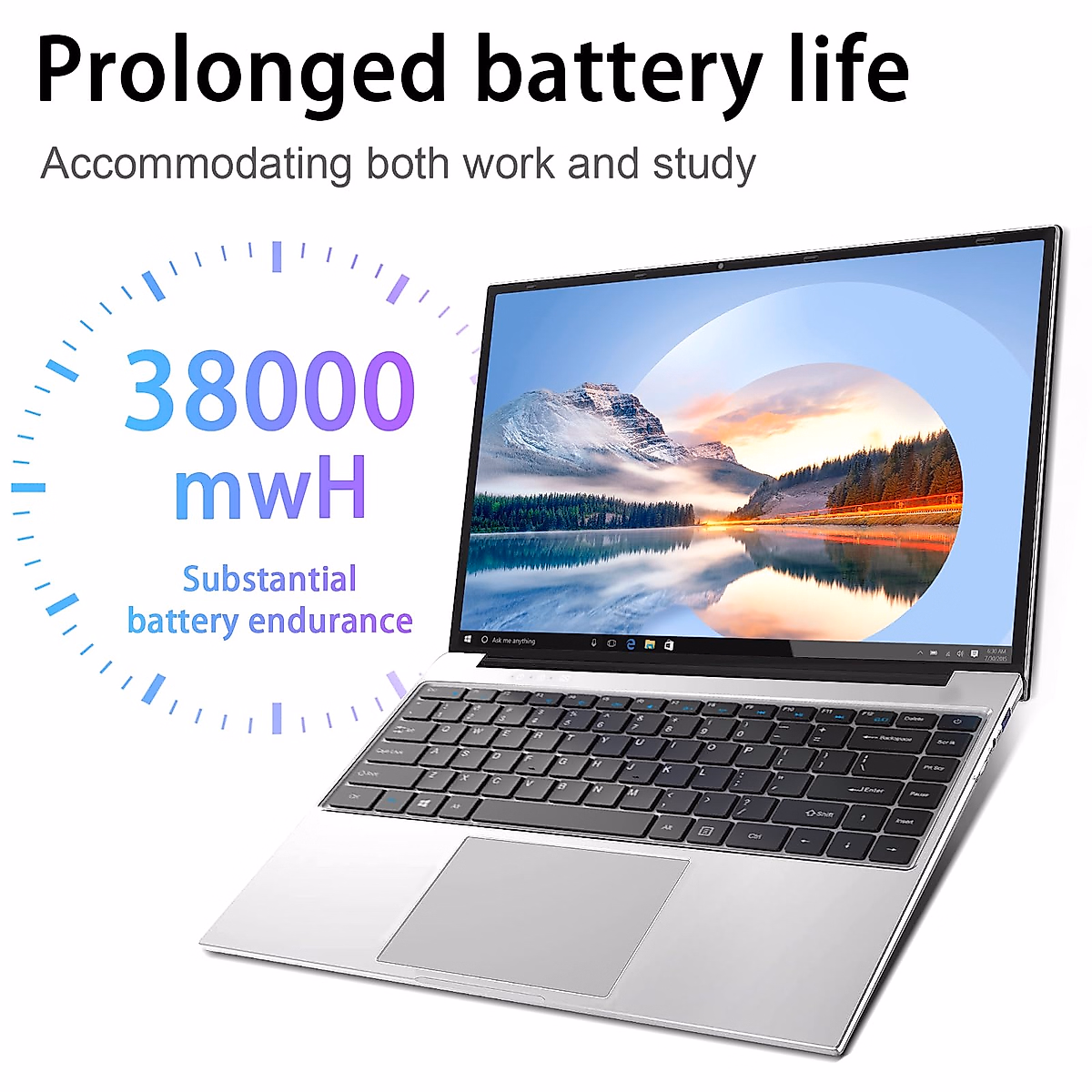 ANTEMPER 14.1 Inch Laptop, Win 11 Laptop Computer, 512GB SSD 8GB RAM, Intel Celeron N4020C, Full HD 1920x1080 Laptops, Mini HDMI, USB3.0, Webcam, TF Card, Type-c, 5000mAh Battery, Silver