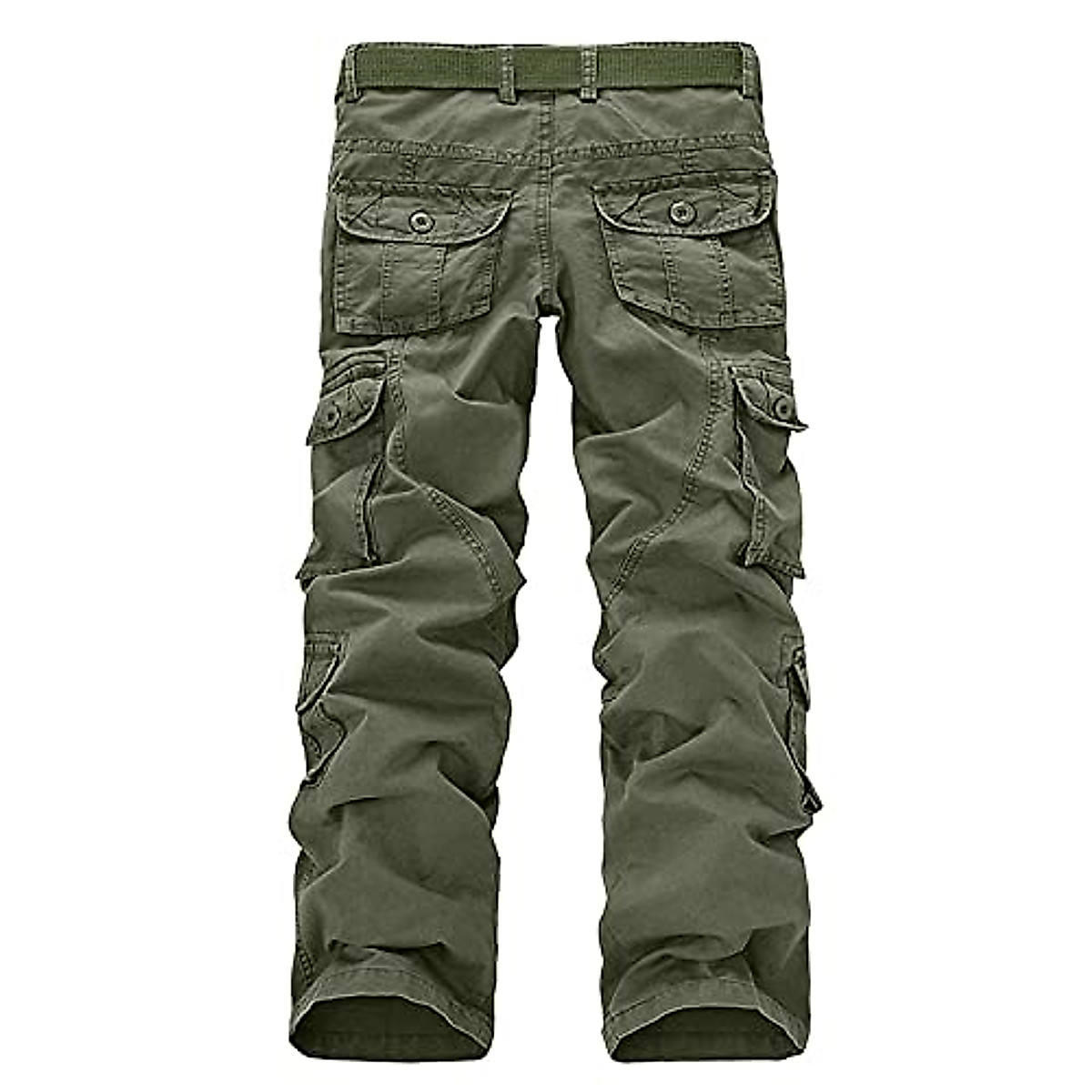 TOWMUS Cargo Pants for Men Men's Casual Hiking Cargo Pants Military Army Camo Pants Combat Work Pants Trousers with 8 Pockets