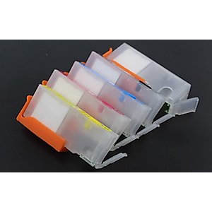UP PGI-280XL CLI281XL Empty refillable Ink Cartridge Compatible for Canon PIXMA TS6120 TS6220 TS6320 TR7520 TR8520 8522 TR8620 TS702 TS9521C TS9520 with Permanent chip