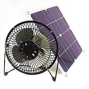 solar fan 10w 6 inch Fan Powered Ventilation Caravan Camping Home Office Outdoor Traveling Fishing by solar fan