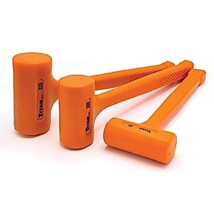 Titan 63143 3-Piece Dead Blow Hammer Set | Includes 16oz, 32oz, 48oz