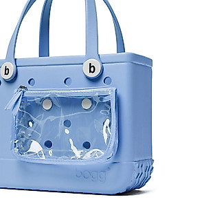 BOGG BAG Bitty Waterproof Washable Tip Proof Durable Open Tote Bag for the Beach Boat Pool Sports 11x8.5x4.5 - Lightweight Cute Tote Bag - Durable Rubber Bags For Women - Carolina On My Mind