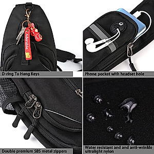 Y&R Direct Lightweight Sling Bag RFID Crossbody Sling Backpack Women Men Daypack for Hiking Travel Vacation Daily Use Gifts