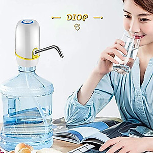 DIOP 5 Gallon Water Pump Dispenser | Electronic Automatic Drinking Water Pump | USB Charging Silicone Portable Water Bottle Pump for Kitchen | Automatic Water Dispenser | Office | Gym | Picnic