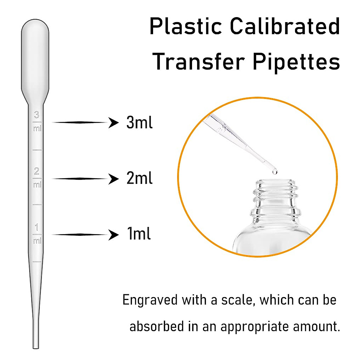 Bumobum 2 oz Dropper Bottle, 24 pack Clear Glass Eye Dropper Bottles with Golden Top Cap for Essential Oils, Tincture Bottle with Labels and Funnel