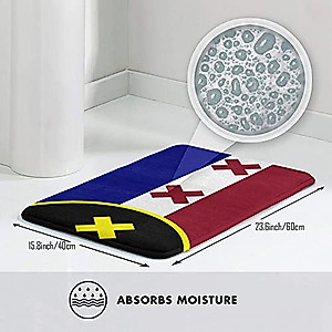 Lmanburg Flag Dream SMP Flag of L'Manberg Bath Mat Kitchen Rugs Room Carpet Mats Printed Floor Mats Door Rug 15.7 X 23.5 in