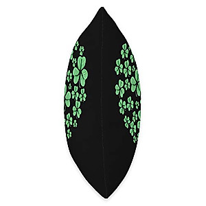 Leprechaun Tribe Happy St Patrick's Day Heart Shaped Shamrock Throw Pillow, 16x16, Multicolor