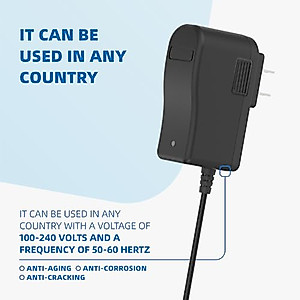 6V AC Power Adapter for iTouchless Automatic Sensor Trash Cans 2.5 to 23 Gallon, 6.4Ft Long Power Cord Supply, for iTouchless Trash Can Parts, 13 Gallon Trash Can Ac Adapter Power Cord