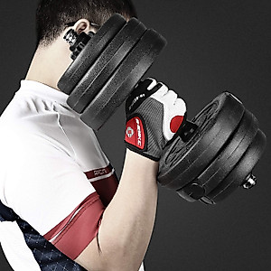 INBIKE 5mm Gel Pad Half Finger Bike Bicycle Cycling Gloves Red X-Large