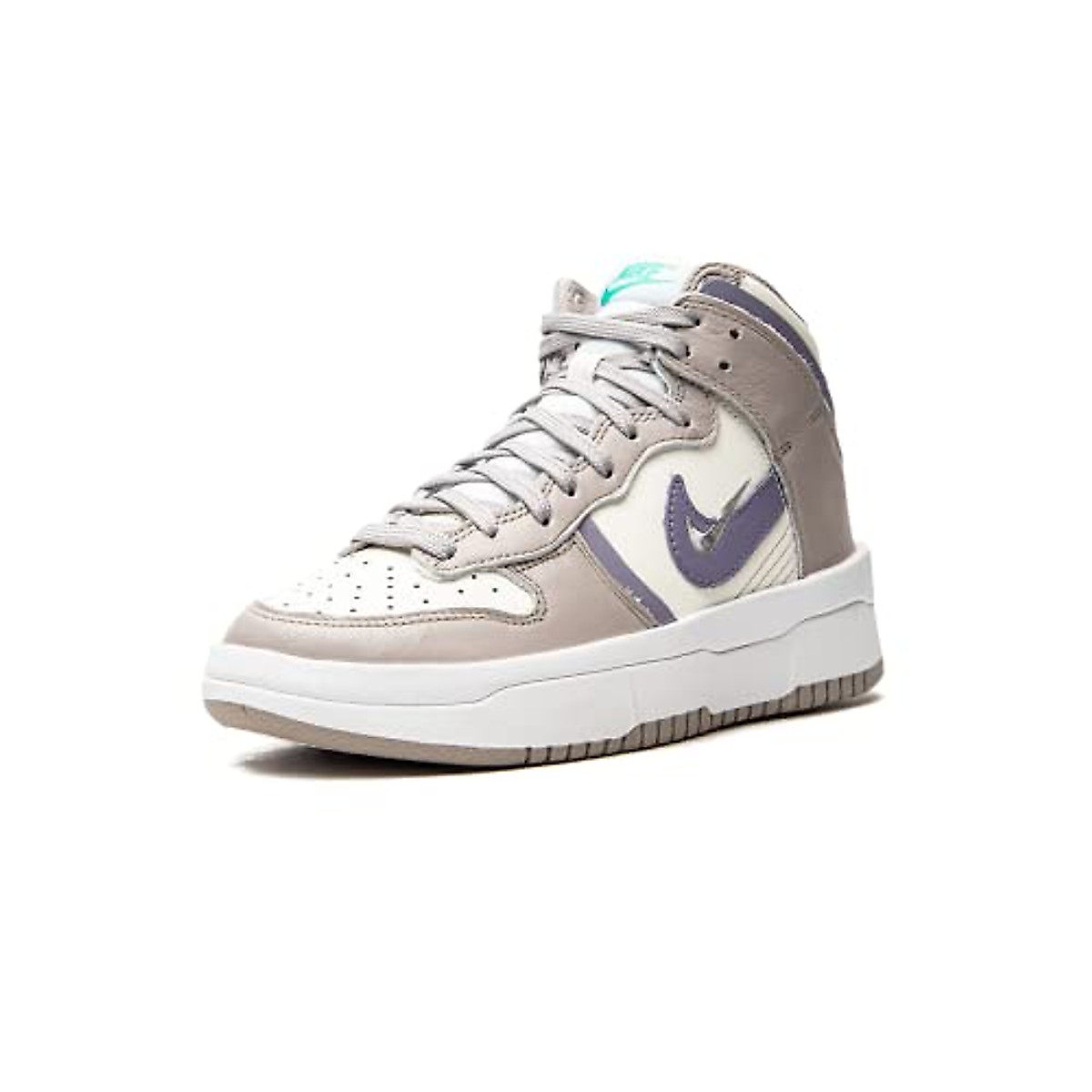 Nike Women's Dunk High Rebel Sneaker, Sail/Iron Purple-college Grey, 9