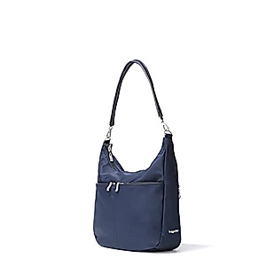 Baggallini Bowery Large Half Moon Hobo French Navy One Size