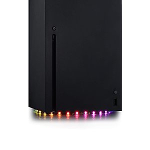 eXtremeRate PlayVital RGB LED Light Strip for Xbox Series X Console, 7 Colors 29 Effects DIY Decoration Accessories Flexible Tape Lights Strips Kit for Xbox Series X Console with IR Remote