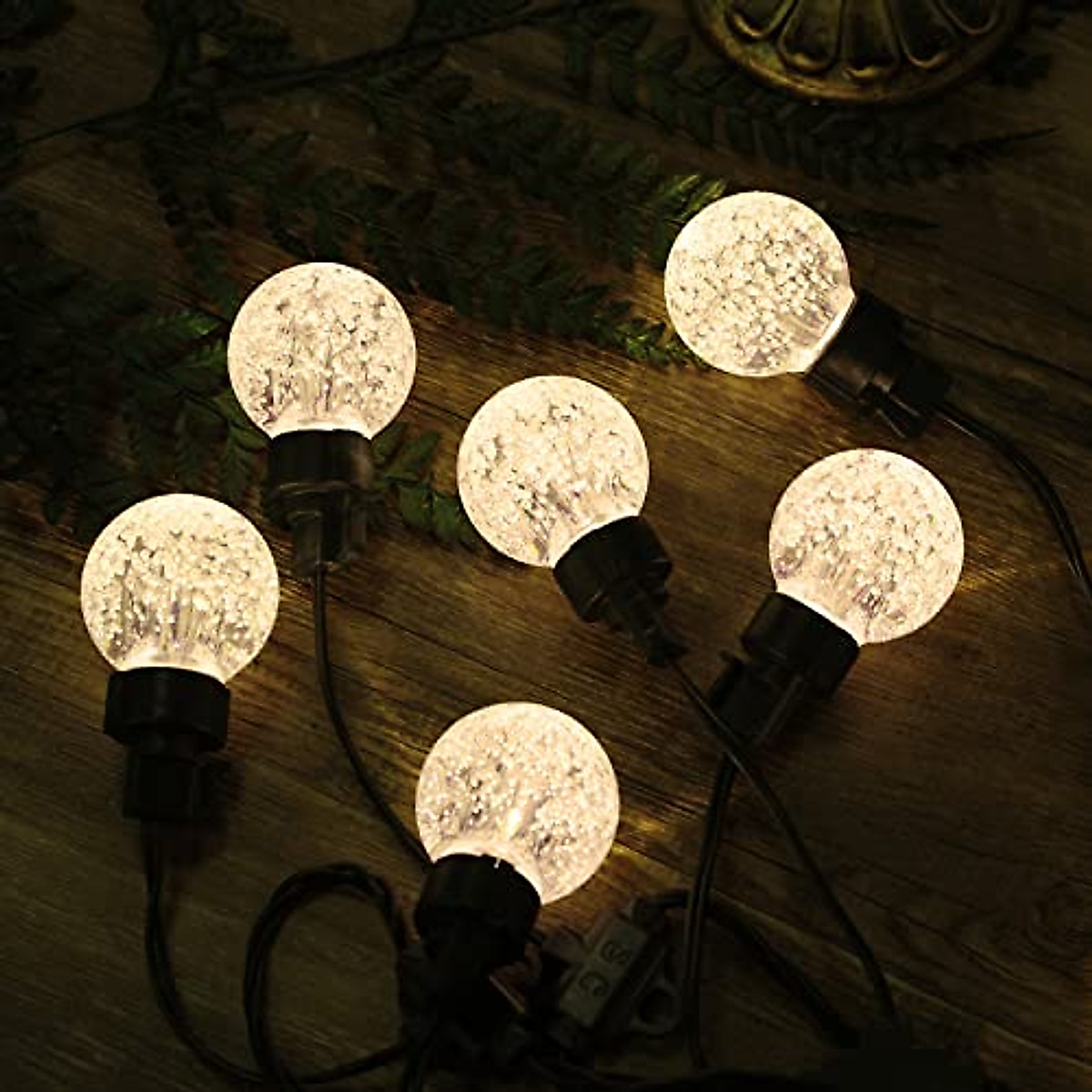 MuDay Outdoor String Lights 34.84 Feet G40 Globe Patio Lights - LED String Lights 20 Waterproof Shatterproof Hanging Outdoor Lights for Patio Outside Garden Backyard Party Camper Balcony(Warm White)