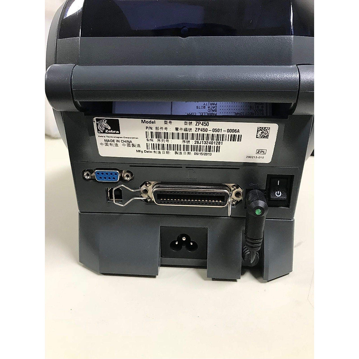 ZEBRA ZP 450 Label Thermal Bar Code Printer ZP450-0501-0006A (Renewed)