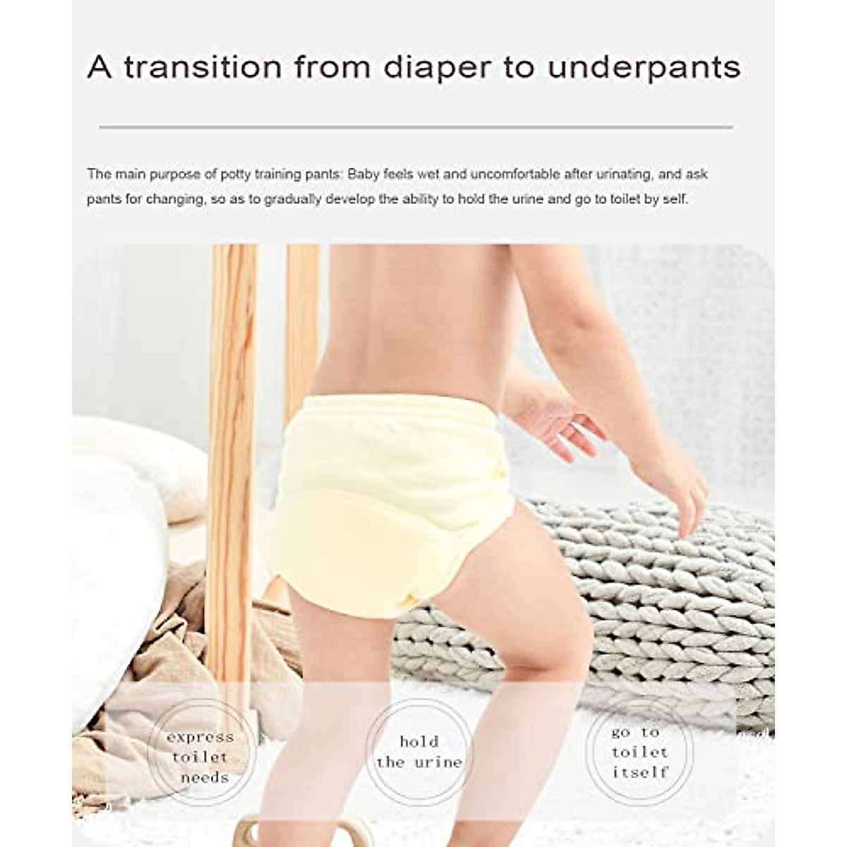 Enfants Chéris Baby Boys Potty Training Pants Cotton Interlining Underwear Toddler 3-Pack, 5T
