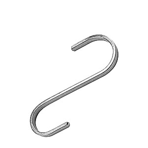 MroMax 304 Stainless Steel S Hooks,80mm/3.15" Silver S Shaped Hook Hangers for Kitchen Bathroom Bedroom Storage Room Office Outdoor Multiple Uses, 10Pcs