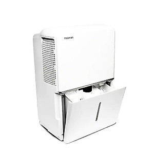 Toshiba 50-Pint 115-Volt ENERGY STAR MOST EFFICIENT Dehumidifier with Continuous Operation Function covers up to 4,500 sq. ft. TDDP5013ES2 w/ 1 Year Extended CPS Warranty Included (Renewed)