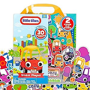 Repositionable Little Tikes Sticker Playset – Car & Truck Stickers for Kids Ages 3+