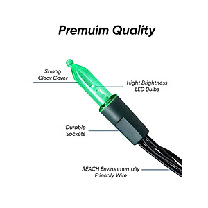 Twinkle Star Outdoor Halloween Lights Battery Operated 50 LED Mini String Light with 8 Modes, 16ft Waterproof Fairy Lights for Garden Patio Wedding Wreath Party Decoration (Orange, 2 Pack)