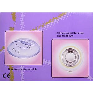 PRO-WAX 100 Hot Wax Heater/Warmer Salon Spa Beauty Equipment for Hard Strip Waxing 400ML, White