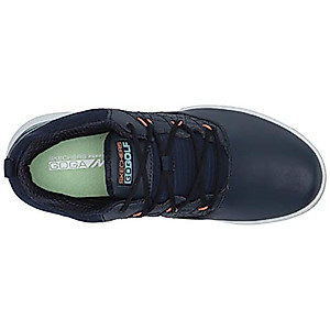 Skechers womens Pro 2 Spiked Waterproof Golf Shoe, Navy/Turquoise, 10 US
