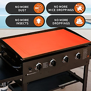 AOBHI 36" Silicone Griddle Cover Mat for Blackstone: Grill Accessories Griddle Flat Top Cover Food-Grade Protection Grill Buddy Mats,Cuttable Fit 30",29",28",22" and 17" Griddle